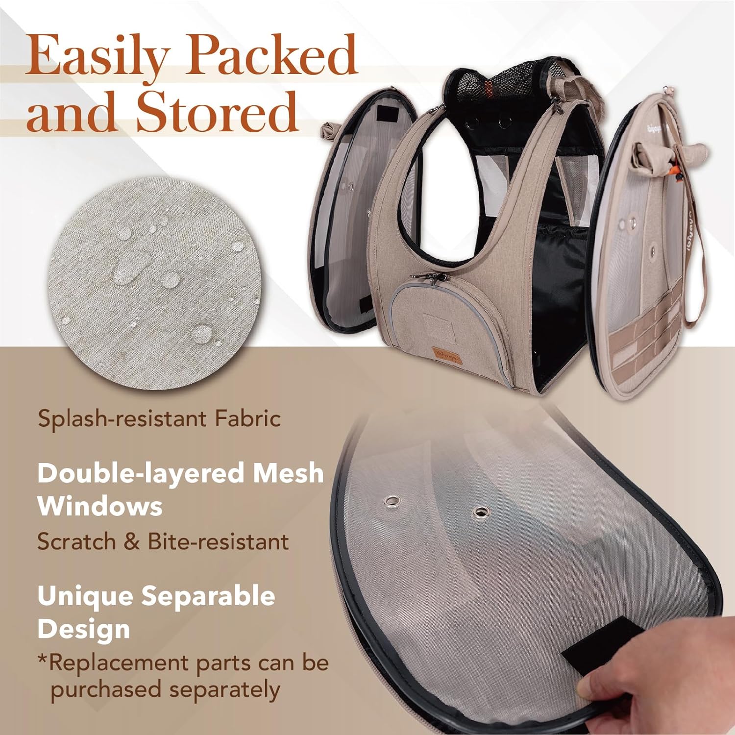 Ibiyaya Trackpack Bird Backpack - Airline Approved | Silver Circle Pets